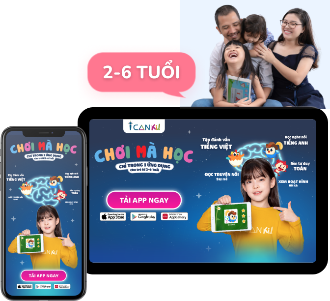 ICANKid | Ứng dụng "Chơi mà Học" cho bé từ 2 - 6 tuổi | v3-a2