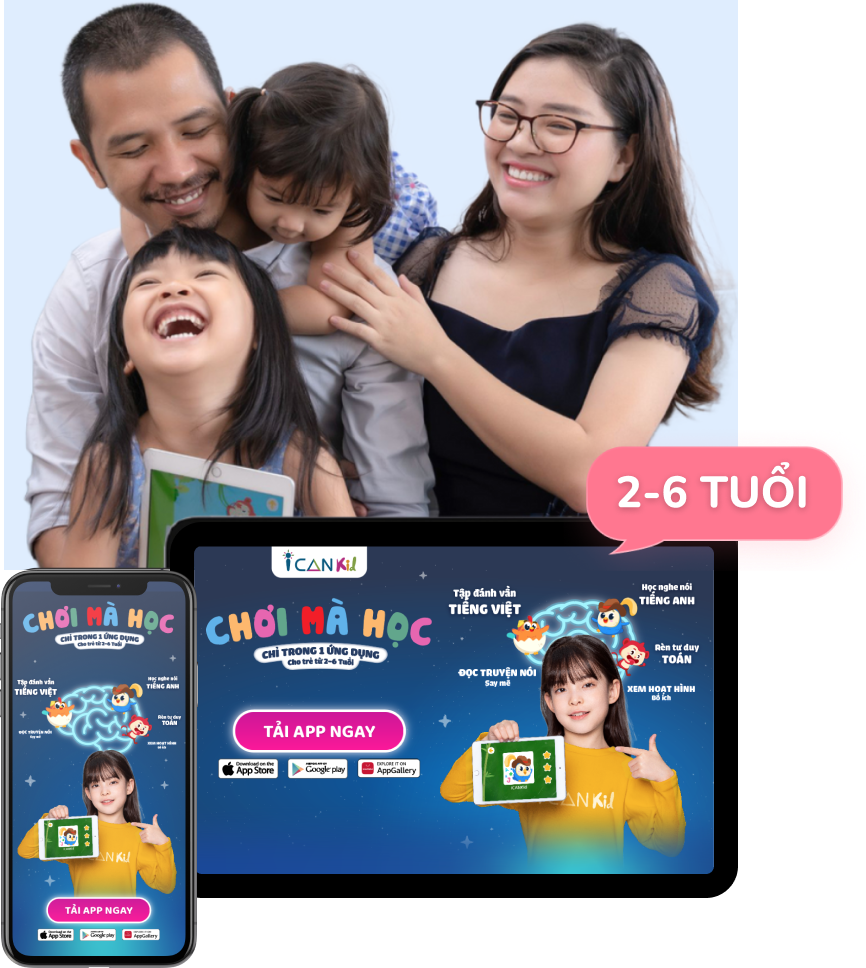 ICANKid | Ứng dụng "Chơi mà Học" cho bé từ 2 - 6 tuổi | v3-a2