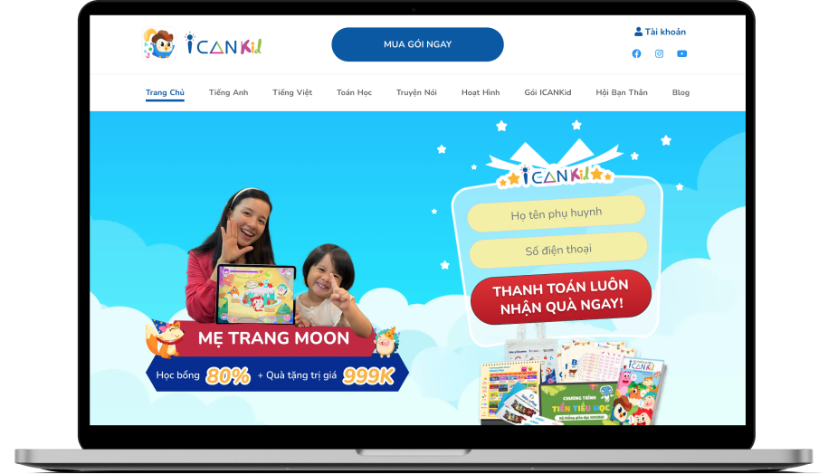 ICANKid | Ứng dụng "Chơi mà Học" cho bé từ 2 - 6 tuổi | v3-a2